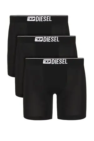 DIESEL® 3-pack Stretch Cotton Boxer Briefs - Black
