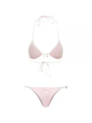 MC2 SAINT BARTH Lezzy Bikini With Charm Detail - Pink