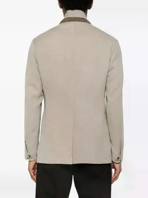 Canali High-neck Button-fastening Jacket
