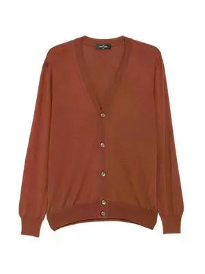 GRAN SASSO V-neck Cardigan - Brown