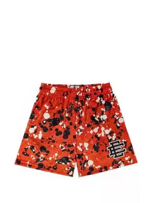 ERIC EMANUEL Ee Basic Paint-splatter Mesh Shorts