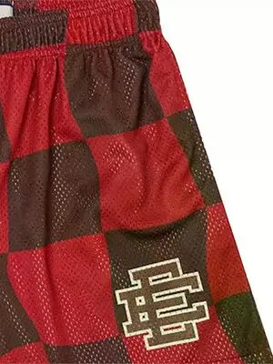 ERIC EMANUEL Wavy Check Mesh Shorts