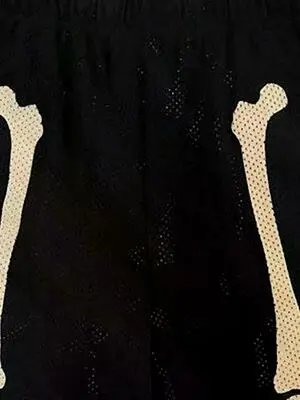 ERIC EMANUEL Bone Print Mesh Shorts