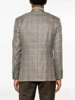 Canali Check-pattern Single-breasted Blazer