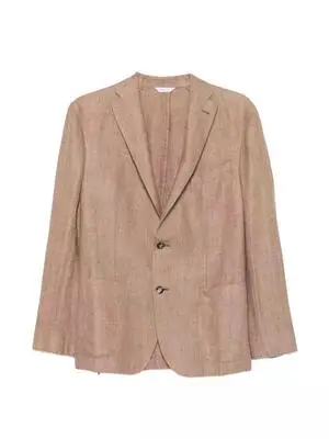 Boglioli Herringbone-weave Single-breasted Blazer
