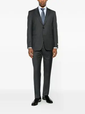Canali Pinstripe-pattern Suit - Grey
