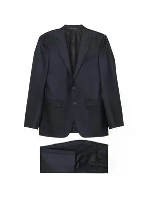 Canali Wool Single-breasted Suit - Blue