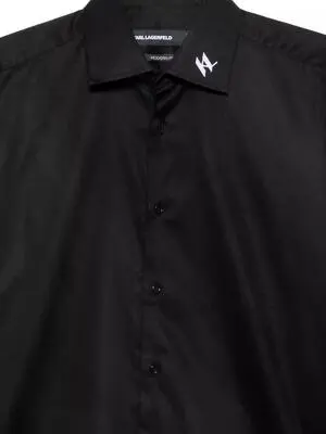 Karl Lagerfeld Logo-embroidered Long-sleeve Shirt