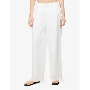 Rag & Bone Chappell Pleated Woven Wide-leg Trousers