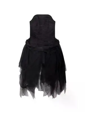 Matieres Fecales Layered Tulle Strapless Top