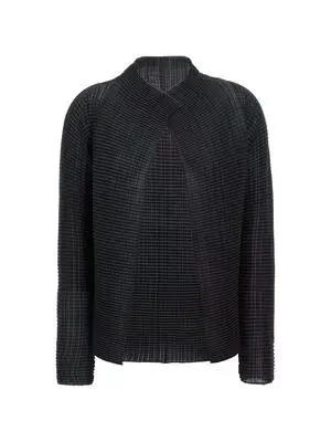 Issey Miyake Wooly Pleats Cardigan - Black