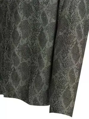 Needles Snakeskin-print Western-style Shirt