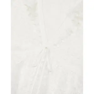 The Kooples Lace V-neck Woven Top