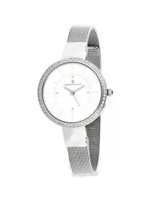CHRISTIAN VAN SANT Reign Crystal-embellished Watch - Silver