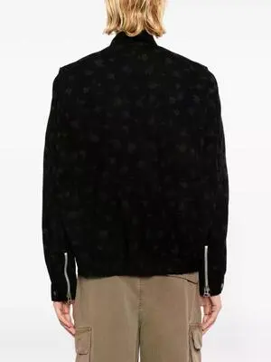 Sacai Floral-print High-neck Jacket