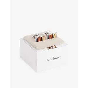 Paul Smith Signature Striped Metal Cufflinks
