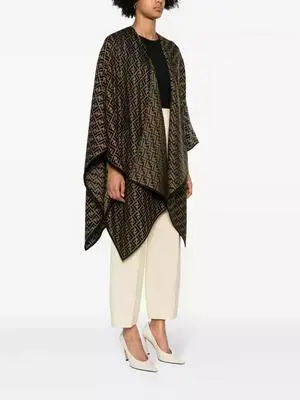 Fendi Ff-jacquard Poncho