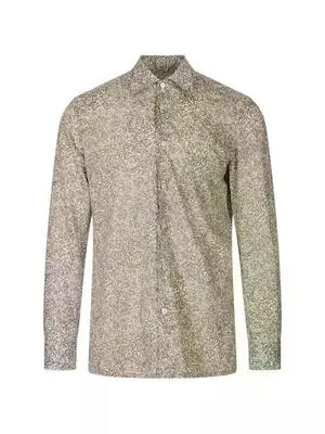 Kiton Floral-print Long-sleeve Shirt