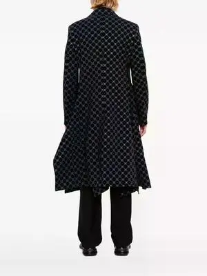 Comme Des Garçons Geometric Print Long Sleeve Coat
