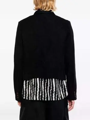 Comme Des Garçons Diagonal-weave Jacket