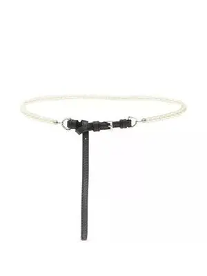 Ermanno Scervino Embellished Leather Belt - Black
