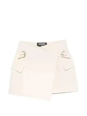 WRSTBHVR Buckle-detail Wrap Mini Skirt