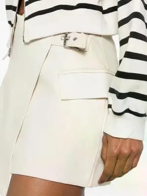WRSTBHVR Buckle-detail Wrap Mini Skirt