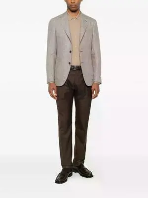 BERWICH Pleated Turn-up Trousers