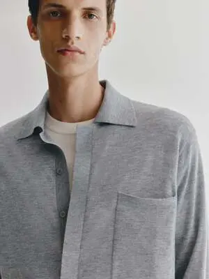 LISA YANG The Kieran Cardigan In Fine Gauge Cashmere - Mist
