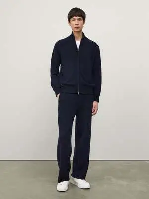 LISA YANG Bran Zip Cardigan - Deep Navy
