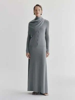 LISA YANG The Adrienne Skirt - Cloud