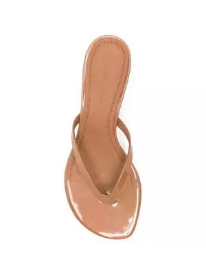 Amina Muaddi Juliette Patent-leather Sandals