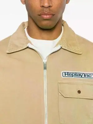 REPLAY Logo Patch Short Sleeve Jacket