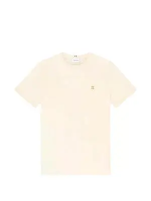 LES DEUX Logo-embroidered T-shirt - Neutrals