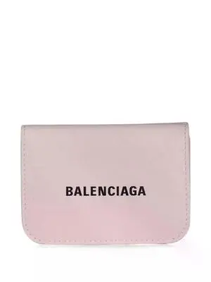 Balenciaga Mini Logo-print Wallet - Pink