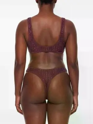 VENUJA Crystal-embellished Bikini Set