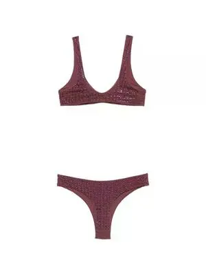 VENUJA Crystal-embellished Bikini Set