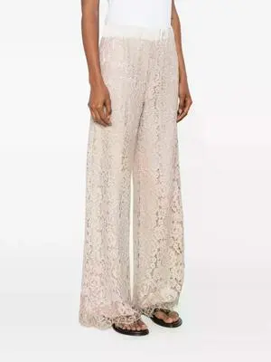 D.exterior Lace-overlay Palazzo Pants