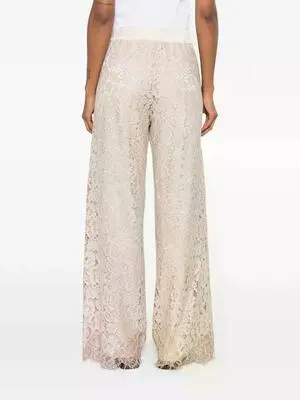 D.exterior Lace-overlay Palazzo Pants