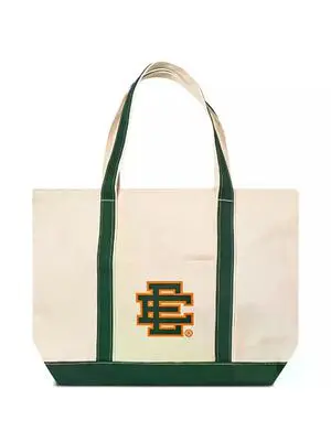 ERIC EMANUEL Ee Canvas Tote Bag With Logo Print - Neutrals