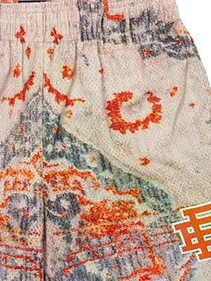 ERIC EMANUEL Ee Basic Rug-print Mesh Shorts