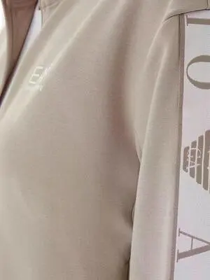 EA7 Logo Print Zip Sweatshirt