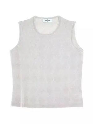GRAN SASSO Patterned Jacquard Tank Top - Neutrals