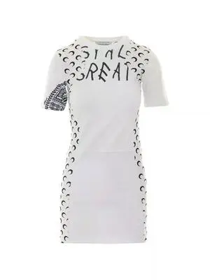 MARINE SERRE Crescent Moon Print Mini Dress