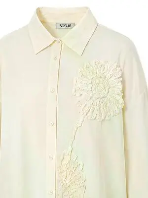 SOSUE Antonia Floral Detail Shirt