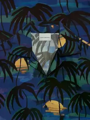PROBUS Palmiers-print Short-sleeved Shirt