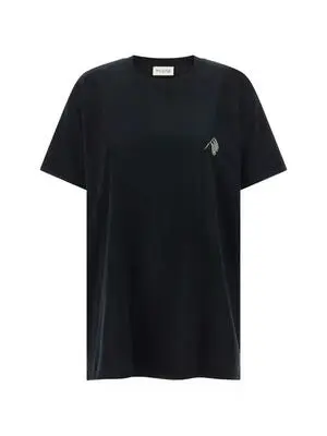 Attico Cotton T-shirt - Black