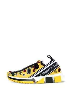 Dolce & Gabbana Sorrento Crystal-embellished Sneakers