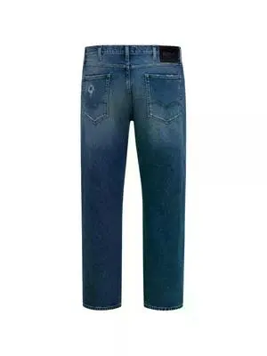 REPLAY Waine Distressed Faded-effect Jeans - Blue