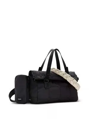 Desigual Quilted Tote Bag With Braided Handle